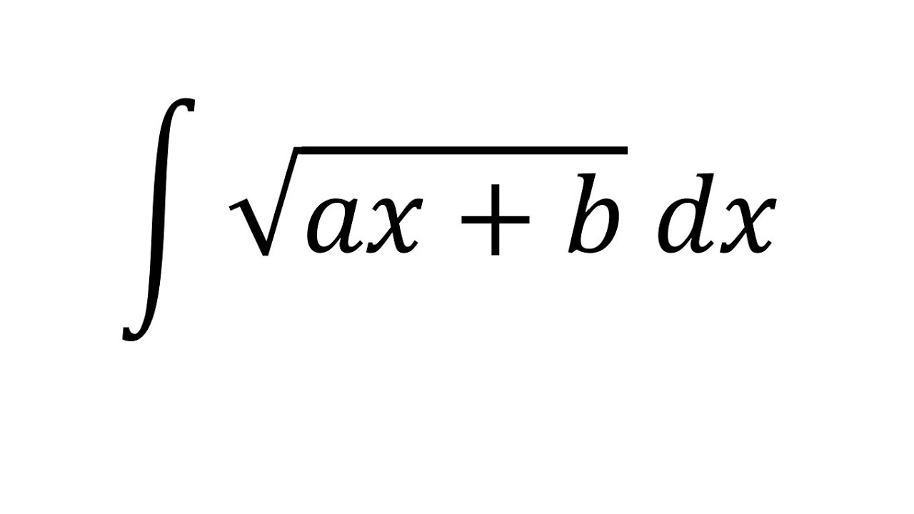 integral root (ax+b) dx class 12 maths chapter 7 exercises 7.2 question ...