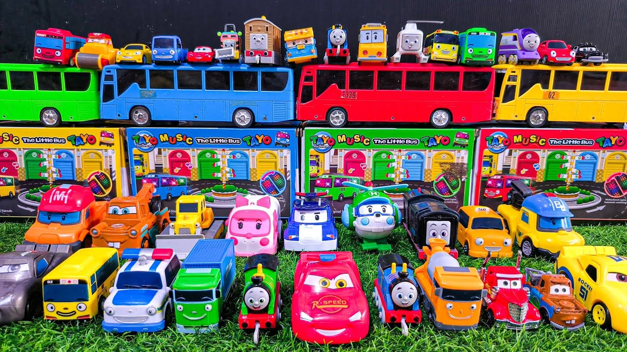 29.Mainan Tayo The Little Bus, Robocar Poli, Train Thomas, Ligthening ...