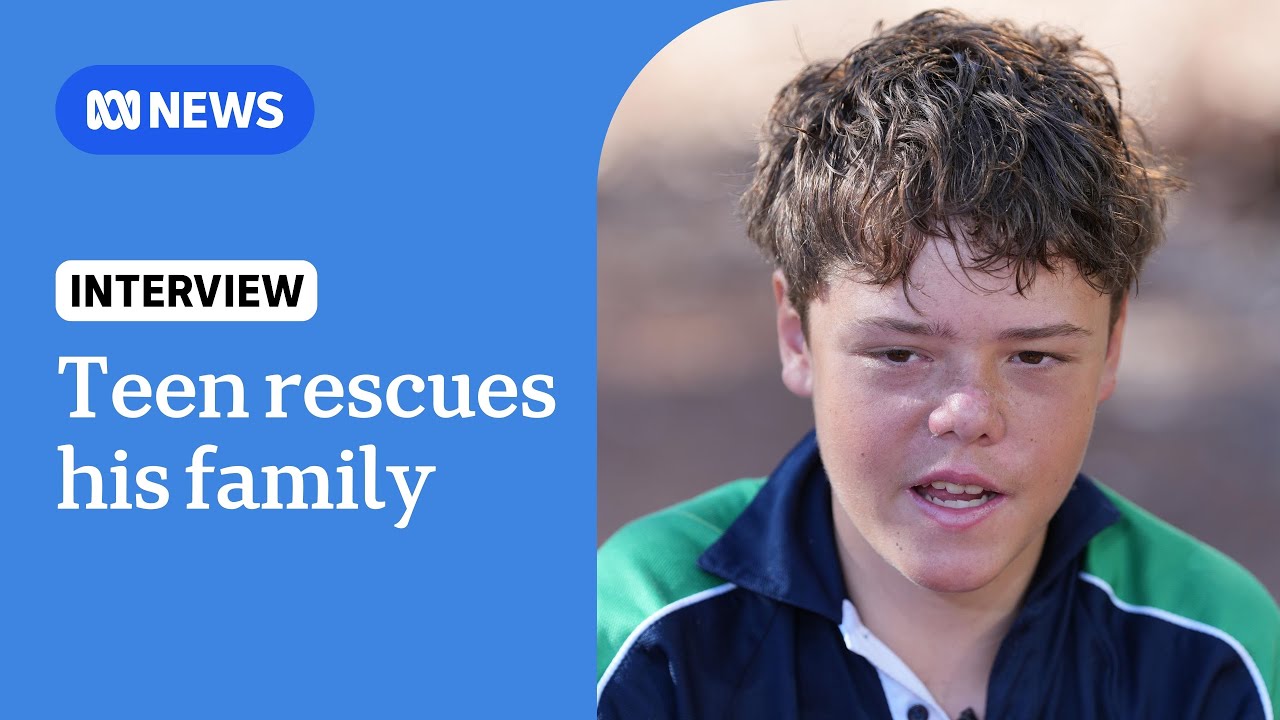 13yo boy recounts heroic 4km swim to save his family stranded at sea ...