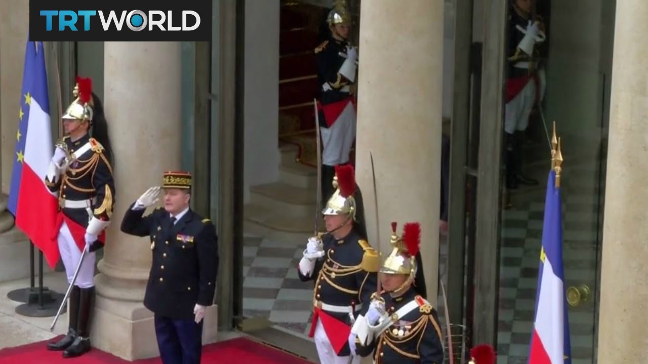 New French President: Emmanuel Macron's inauguration underway - YouTube