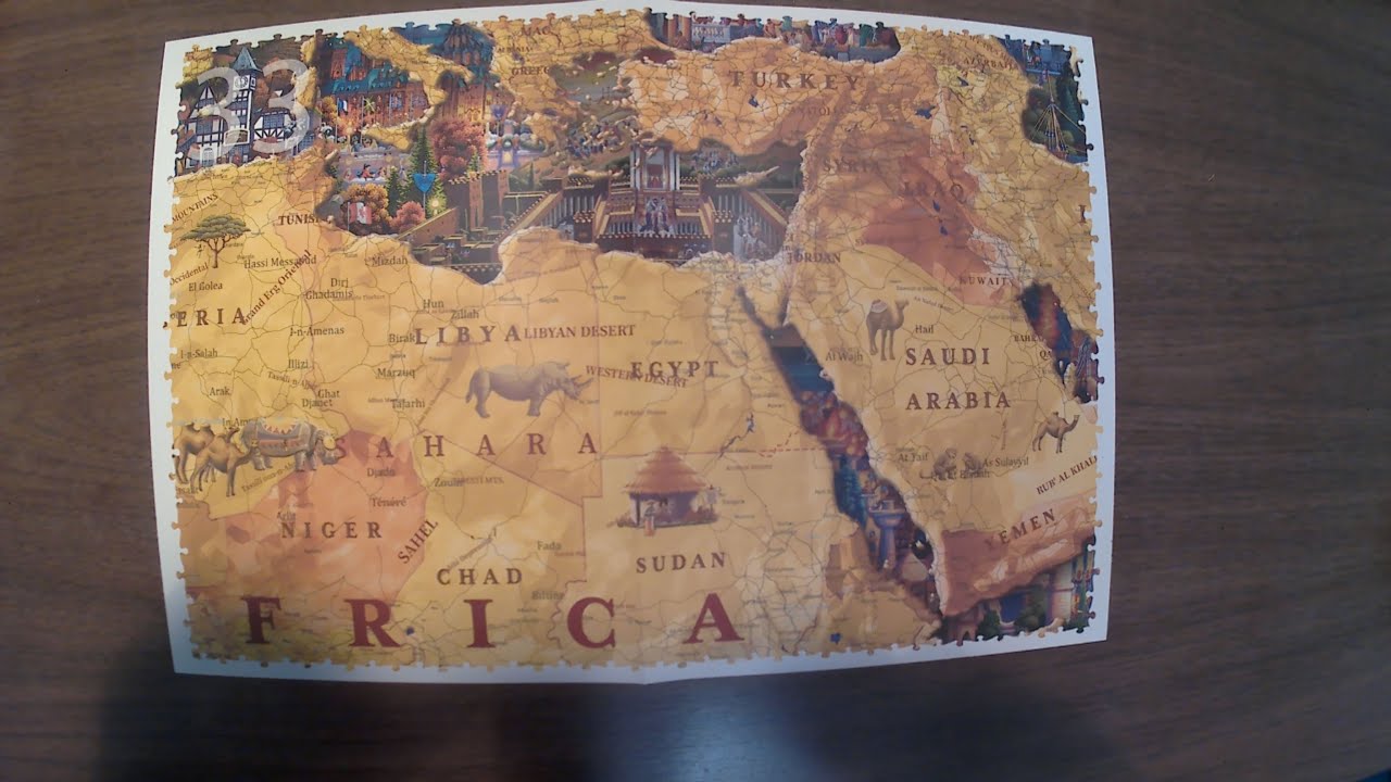 Worlds Largest Puzzle(60,000 Pieces) Part 4/60 - YouTube