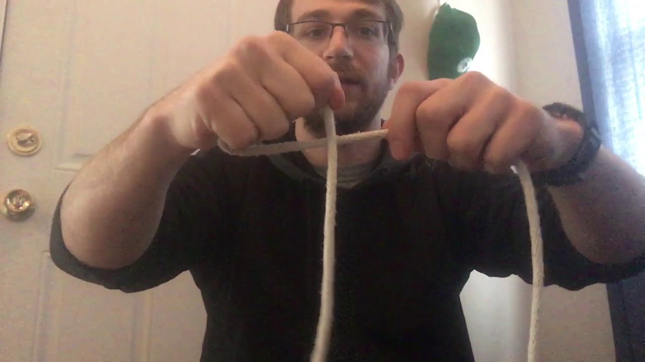 How to tie a Tom Fools knot very simple and easy - YouTube