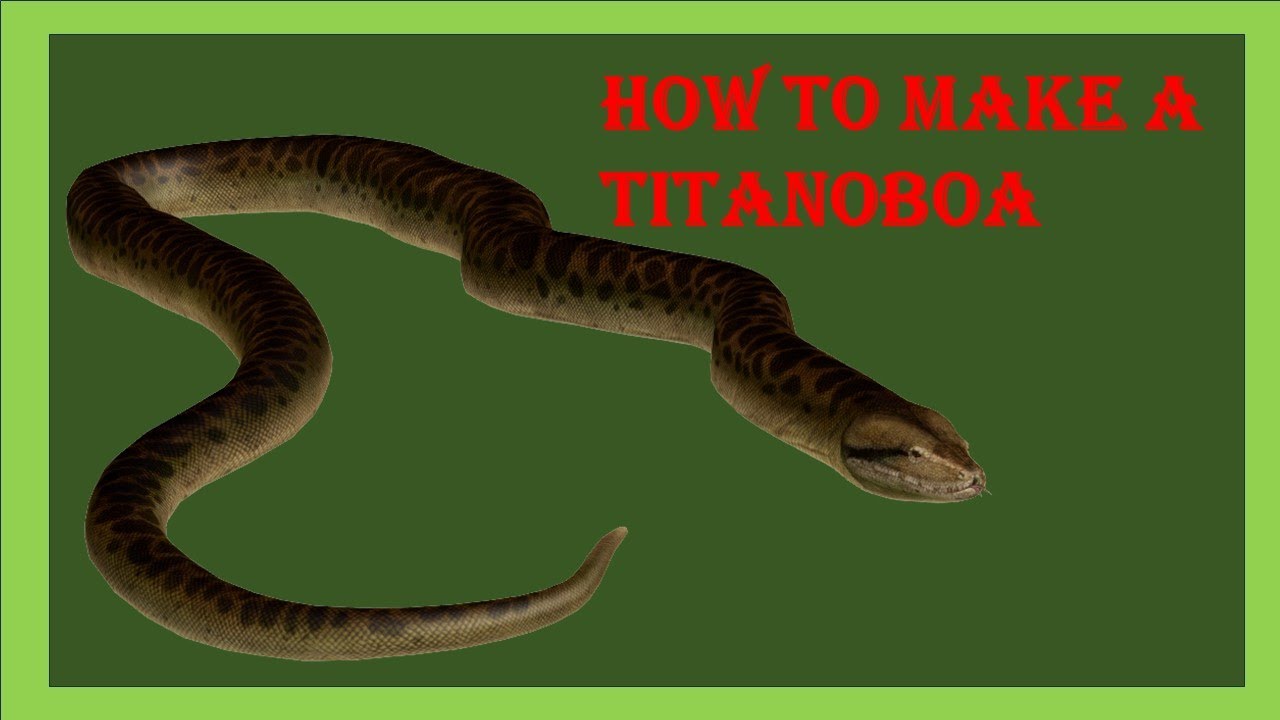 how to make a articulated Titanoboa - YouTube