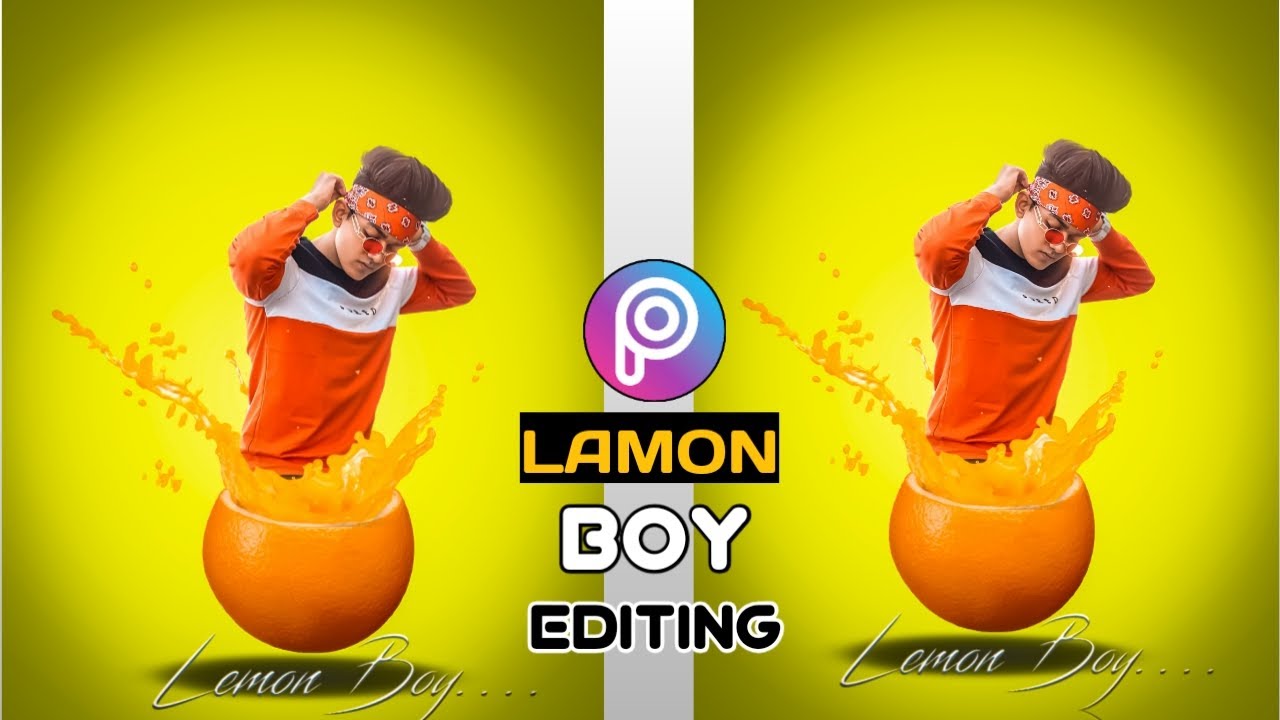 Instagram Lemon Boy Photo Editing | Picsart editing | Picsart Editing ...