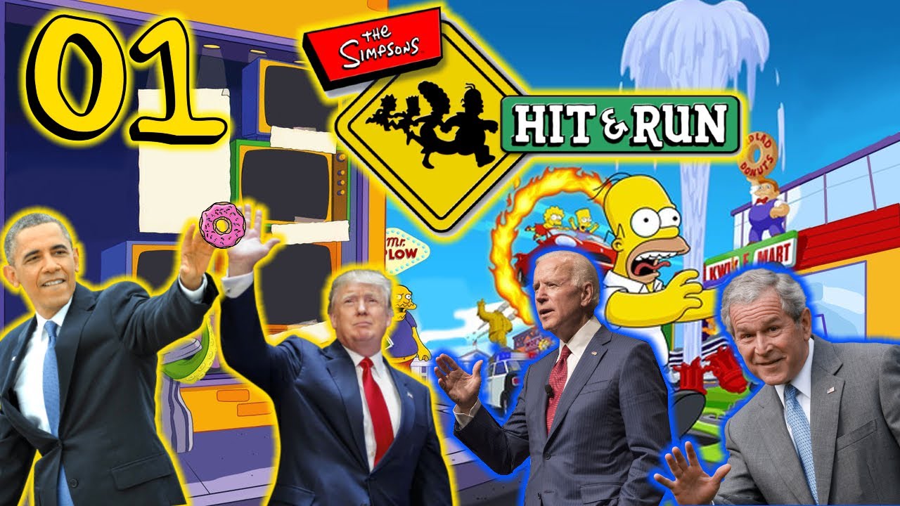 US Presidents Play | The Simpsons: Hit & Run! - 01 - YouTube