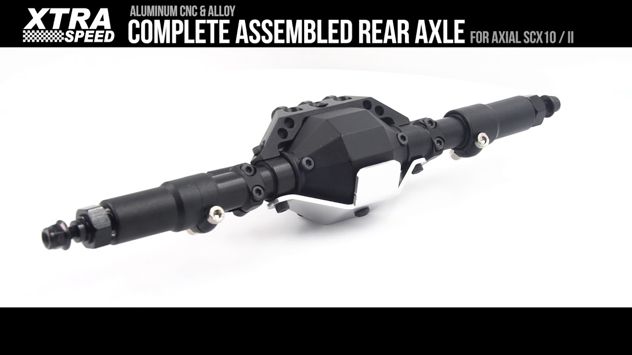 Xtra Speed Aluminum CNC Rear axle Quick Look - YouTube
