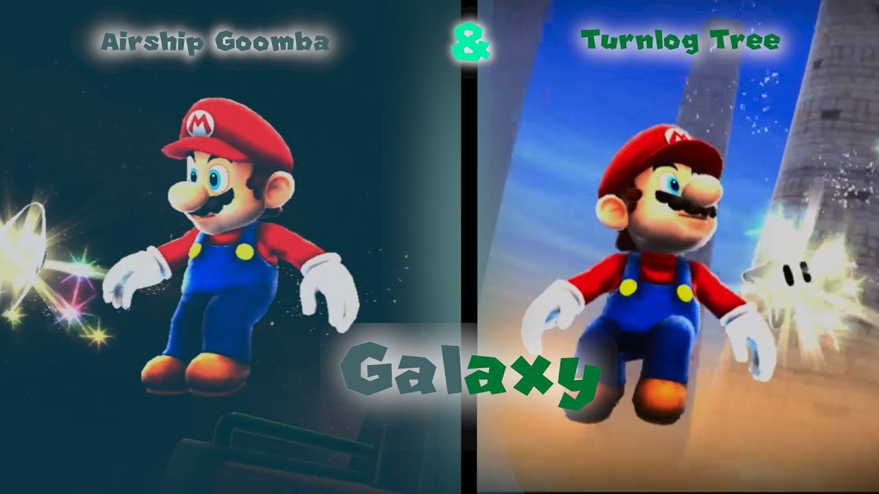 Super Mario Galaxy 2 Custom Levels: Airship Goomba Galaxy & Turnlog ...