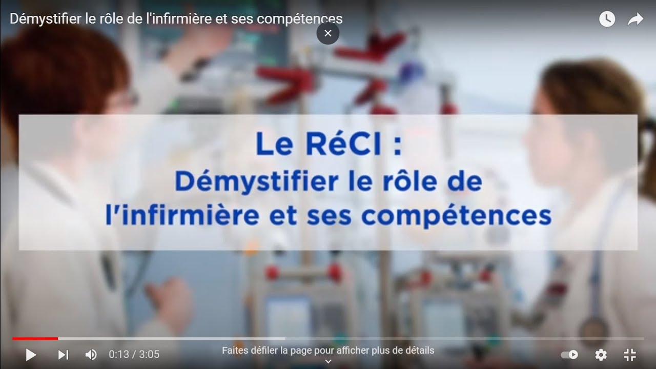 Démystifier le rôle de l'infirmière et ses compétences - YouTube