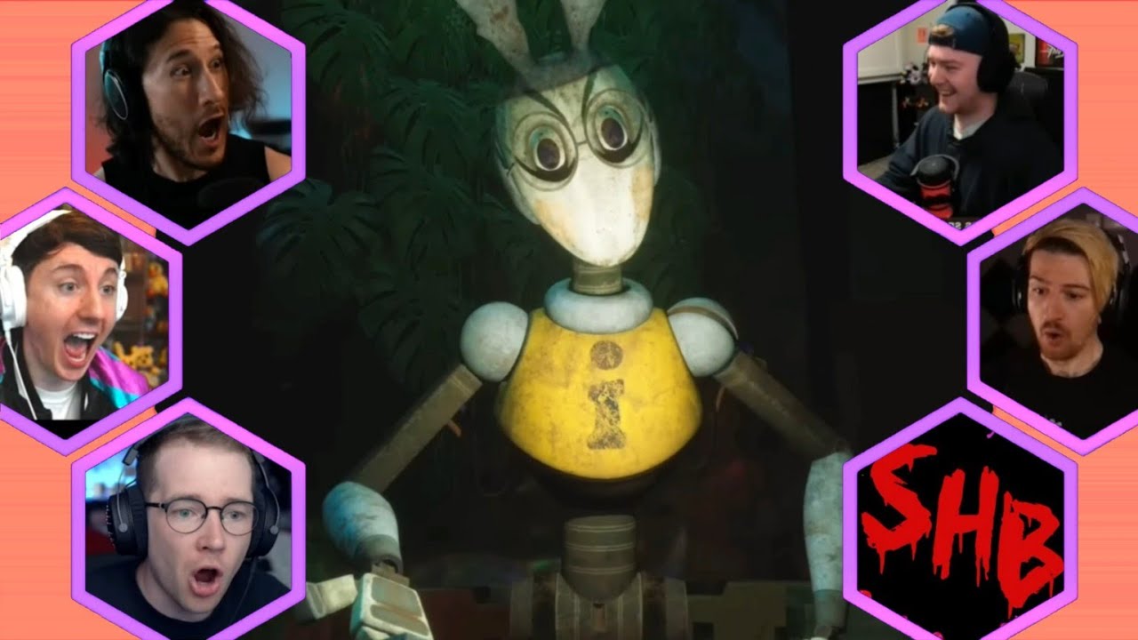 Gamers React to : Maskbot [Security Breach : Ruin] - YouTube