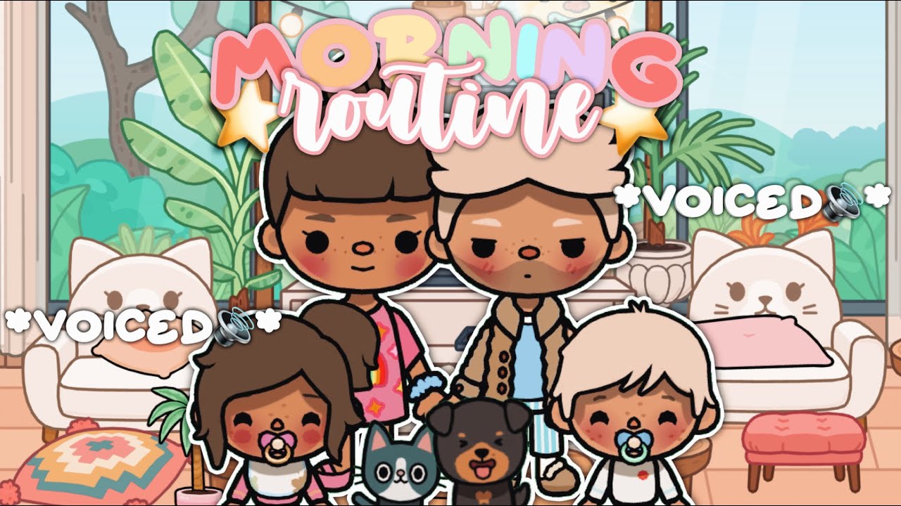 Aesthetic Family Morning Routine! 🏡☀️ || voiced 🔊 || Toca Boca Roleplay ...