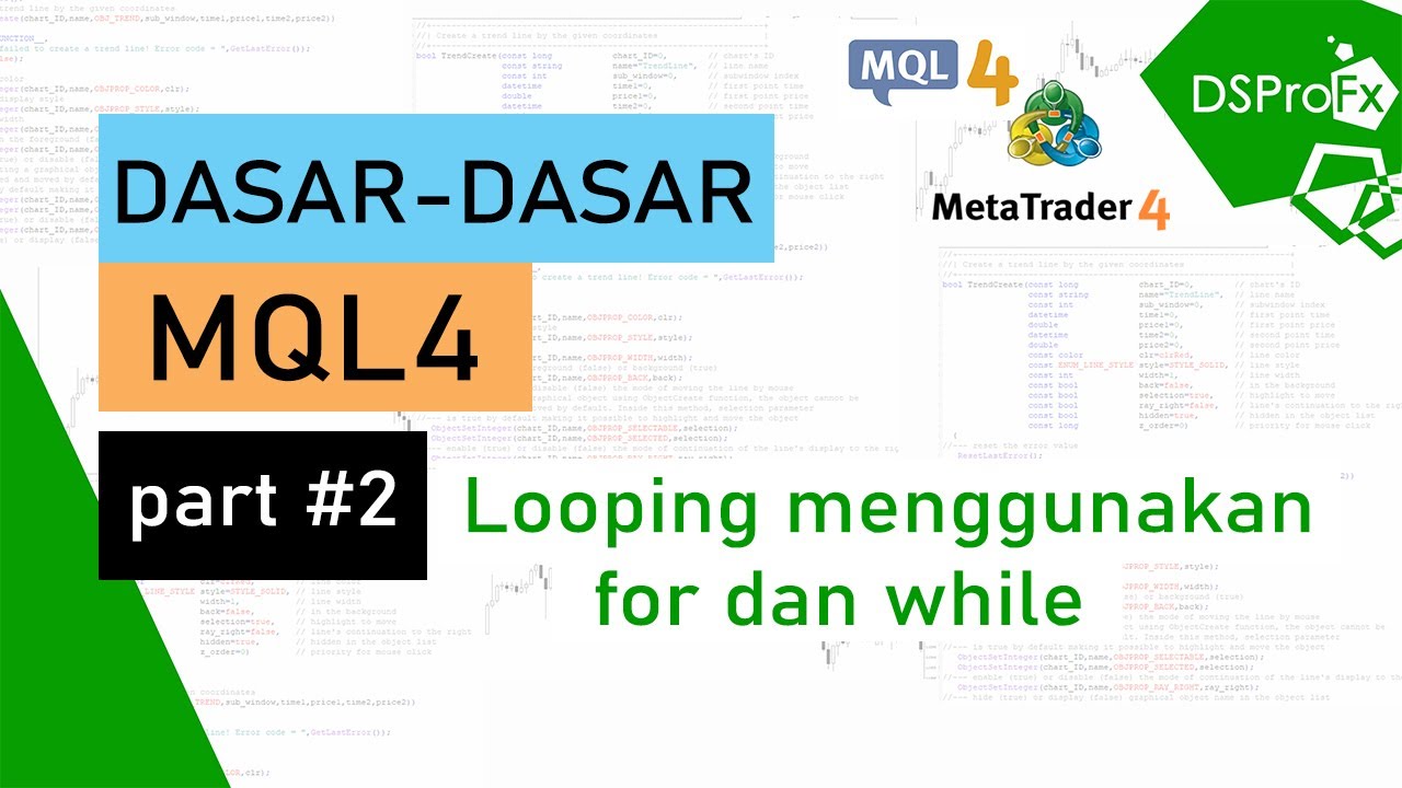 Dasar-dasar mql4 (part 2) | Robot Forex | Looping - YouTube