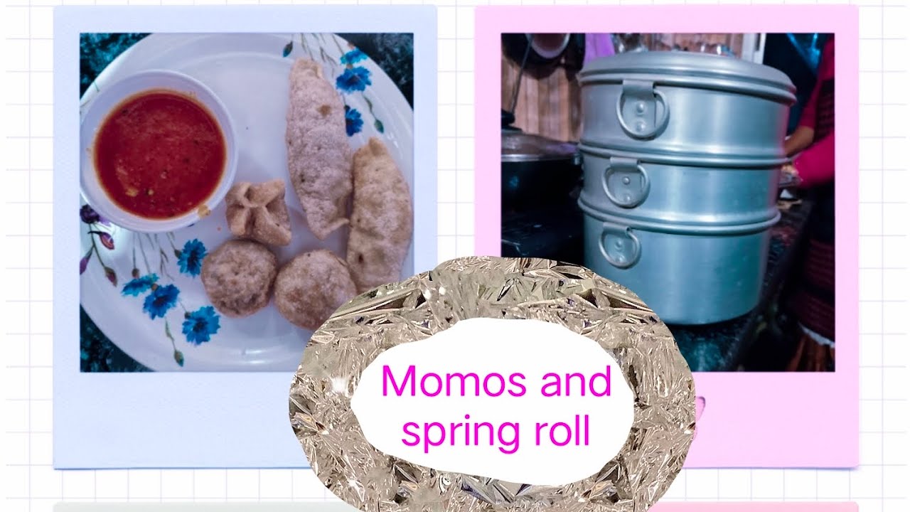 momos and spring roll ki recipe 👌🏻🌮 - YouTube