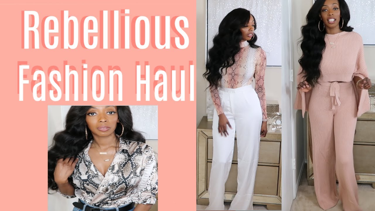 Huge REBELLIOUS FASHION Clothing HAUL/ Lookbook!! Spring/Summer Try-On ...