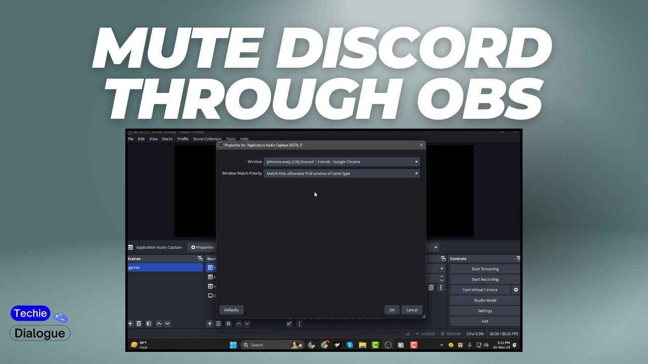 How to Mute Discord Through OBS - YouTube