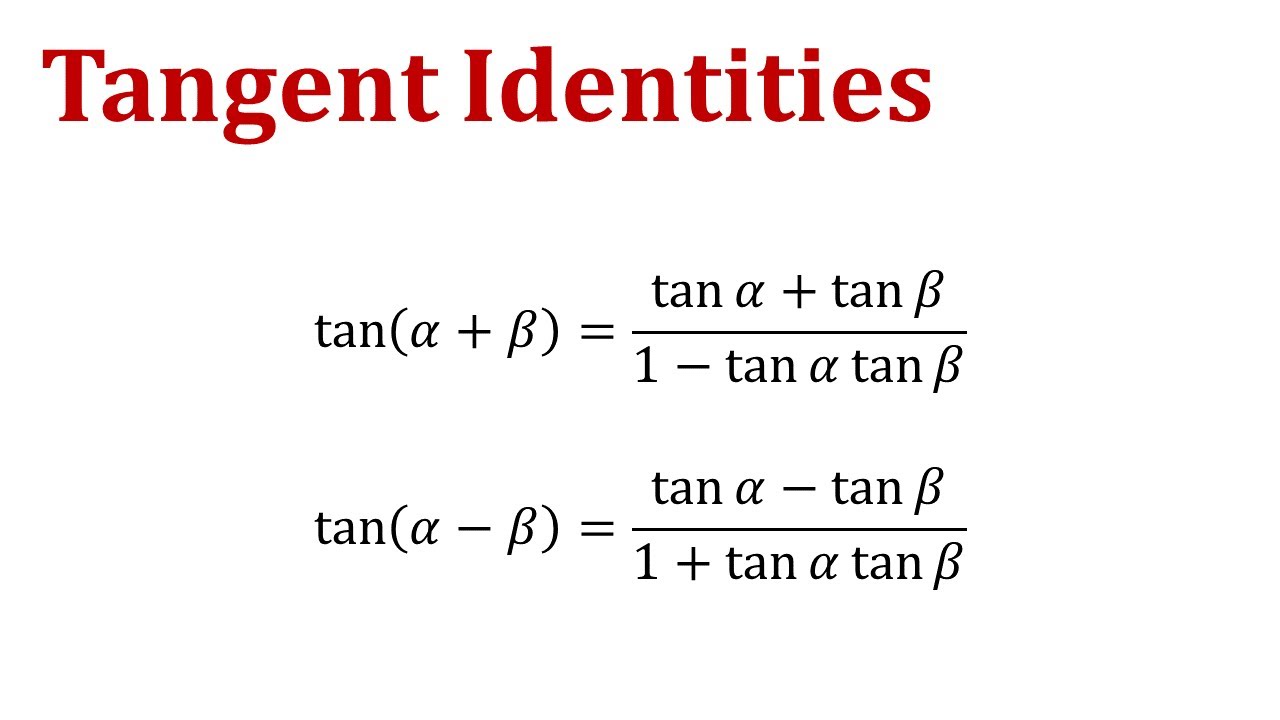 A-Math: Tangent of the sum of two angles - YouTube