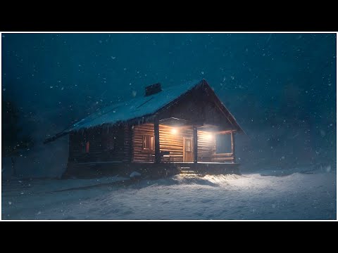 Uyumak için Kar Fırtınası ve Rüzgar Sesleri Efekti┇Uluyan Rüzgar ve Üfleyen Kar┇Yoğun Kar Yağışı
