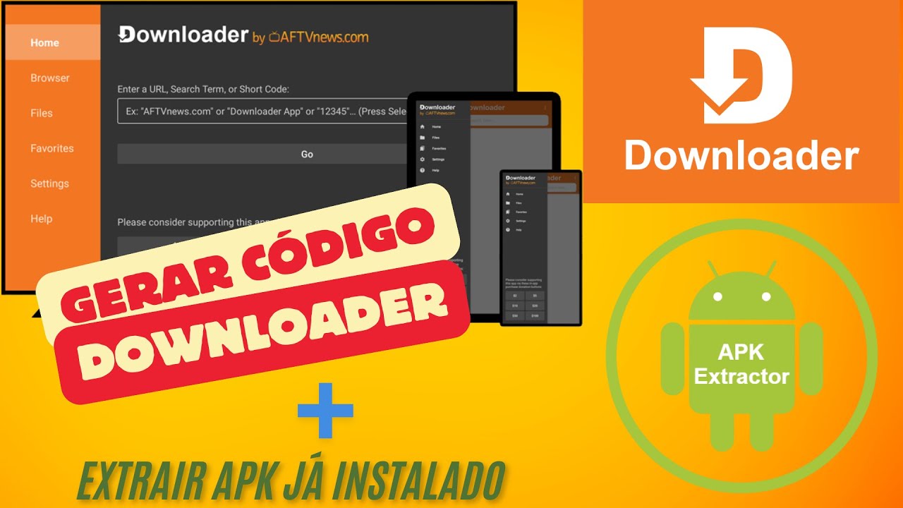 Como Gerar Código Downloader! + Como extrair APK já instalado PARA ...
