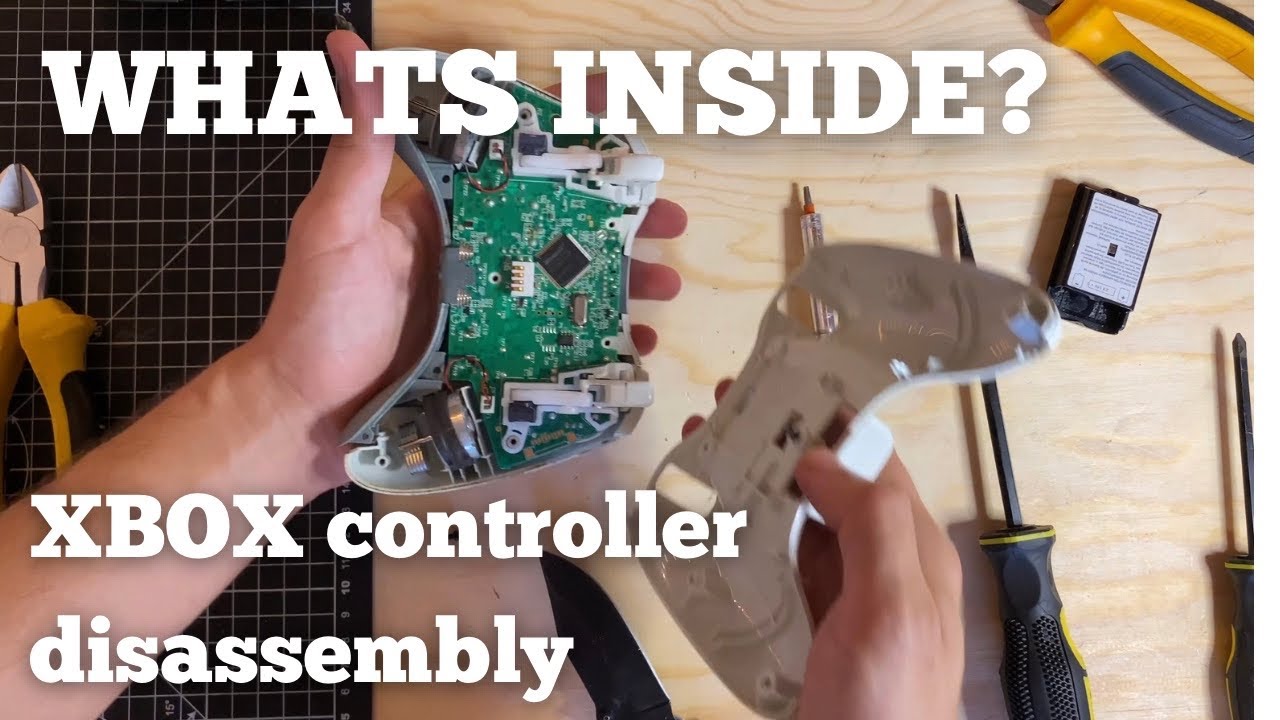 What's inside an Xbox controller - Disassembly ASMR - YouTube