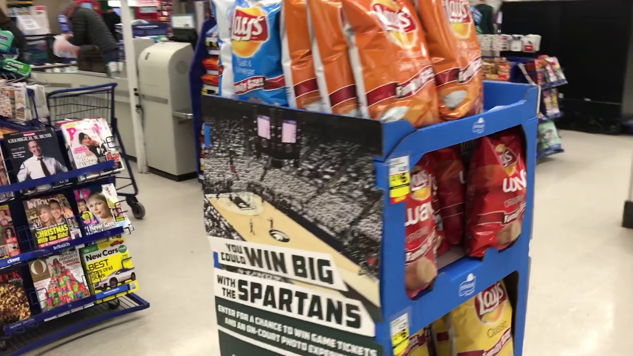 2018-2019 Michigan State Basketball Frito Lay Promotion at Meijer - YouTube
