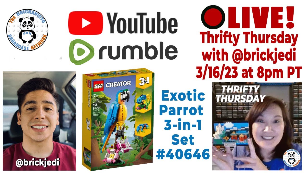 Thrifty Thursday - Exotic Parrot 3-in-1 with special guest, @brickjedi ...