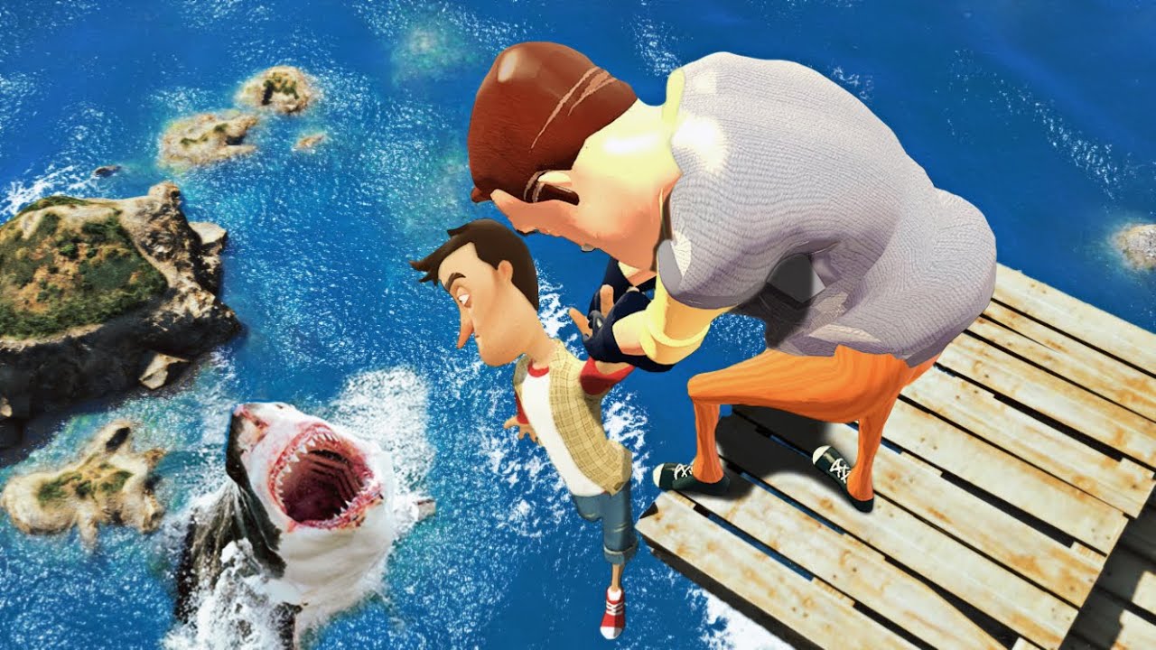 Hello Neighbor: Ragdolls & Epic Falls episode #36 [GMOD] - YouTube