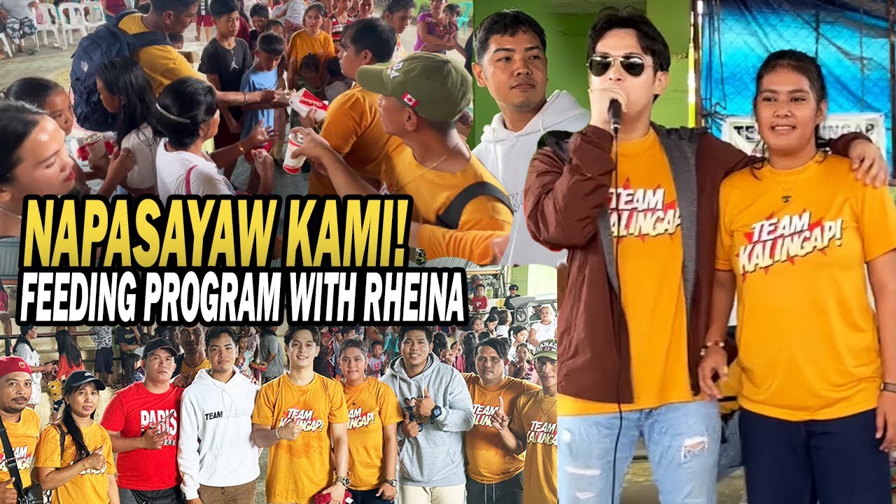 PART 96 | KALINGAP RAB, EDU, AT RHEINA NAPASAYAW SA FEEDING PROGRAM ...