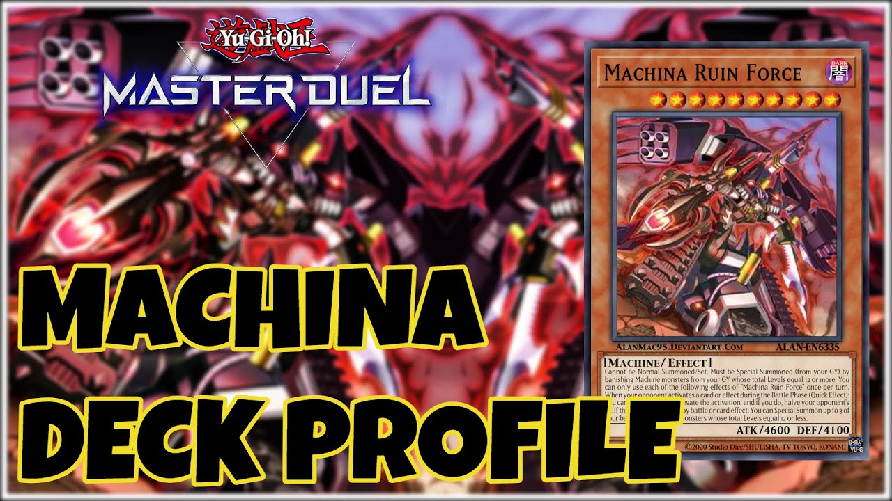 TESTING NEW MACHINA BOSS MONSTER MACHINA RUINFORCE Yu-Gi-Oh! Master ...