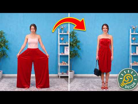 From Basic to Stylish: Cool DIY Clothing Transformations by 5-Minute DECOR! 🤩