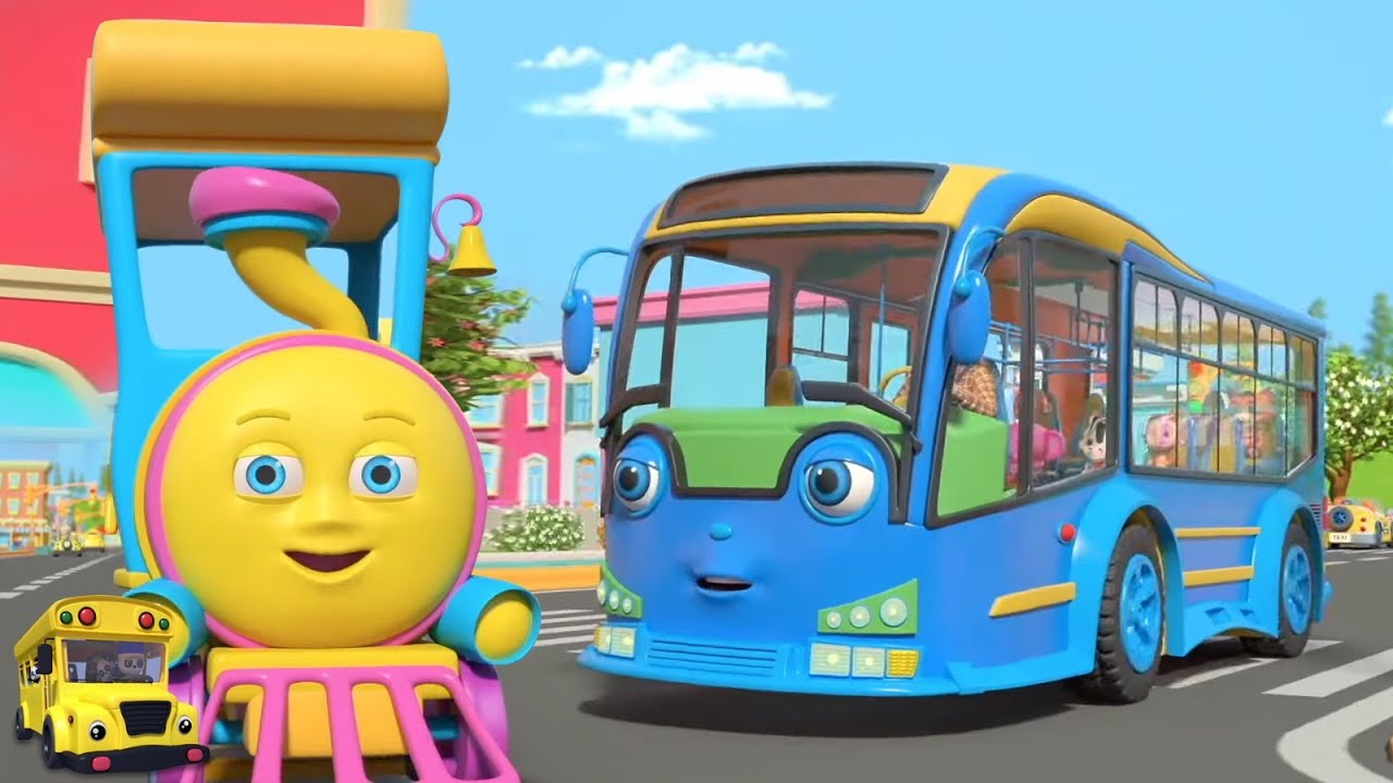 Vehicle Song, वाहन गीत, Five Little Garbage Trucks, Kids Learning ...