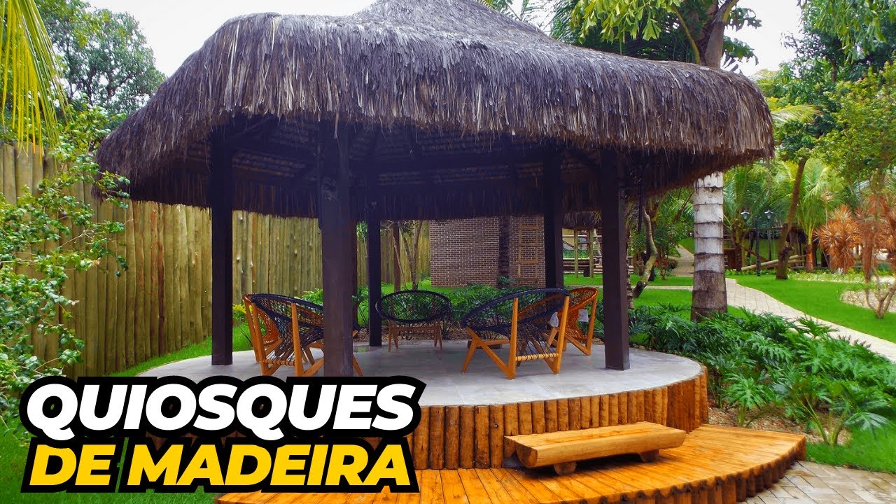 30 modelos incríveis de quiosques de madeira para inspirar sua próxima ...