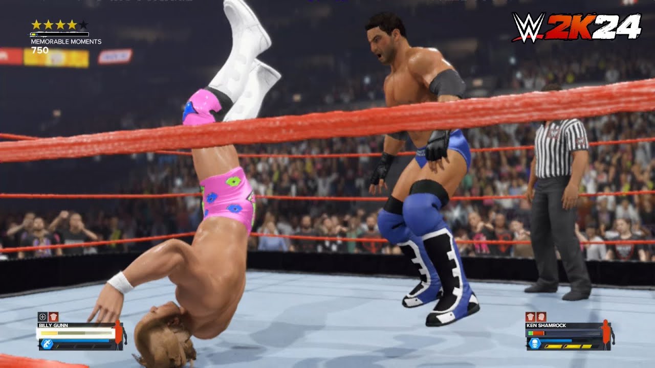 WWE 2K24 - Ken Shamrock vs. Billy Gunn: Intercontinental Championship ...