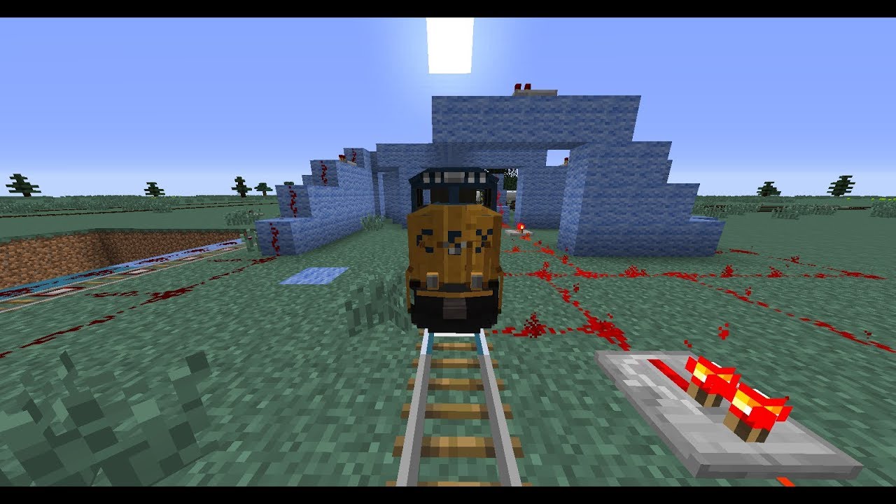 Minecraft Train Railfanning/Gameplay - YouTube
