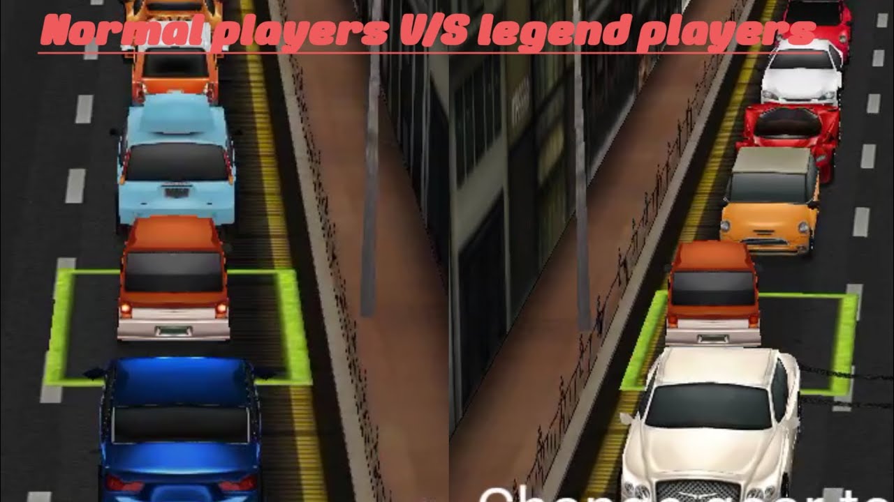 Dr driving car parking mode normal players vs legend players - YouTube