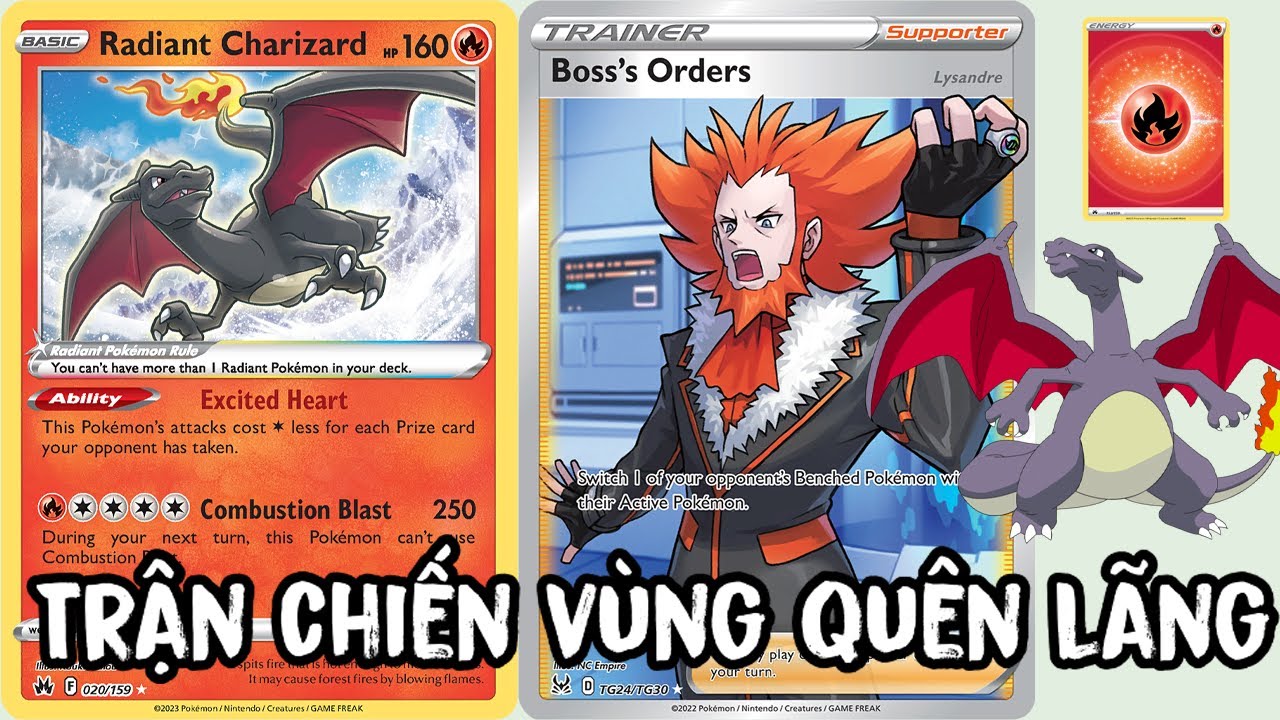 Charizard Radiant / Raikou Standard Deck Trận Chiến Vùng quên Lãng ...