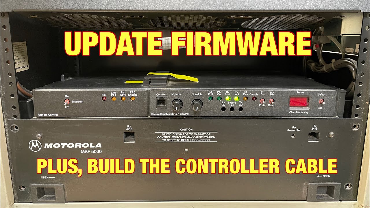 Motorola MSF5000 Firmware Update / Controller Cable - YouTube