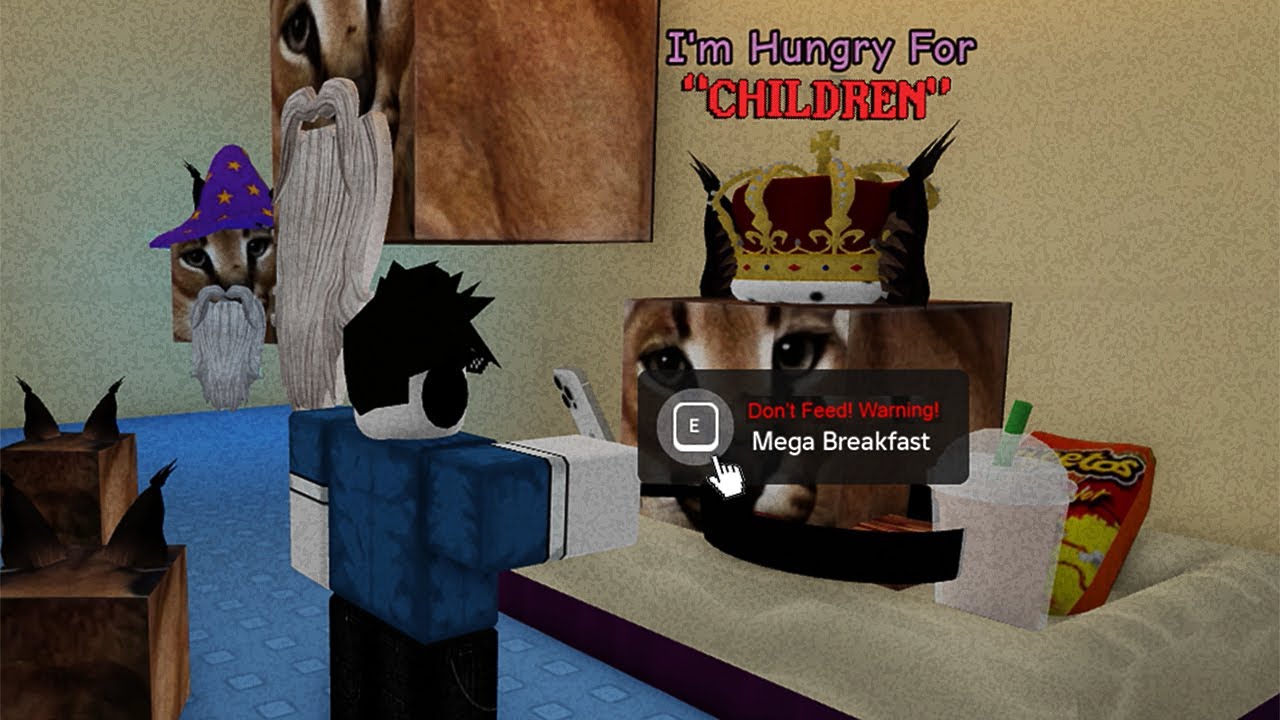 Raise a Floppa 2 What Happens If You Feed Mega Breakfast To Queen ...