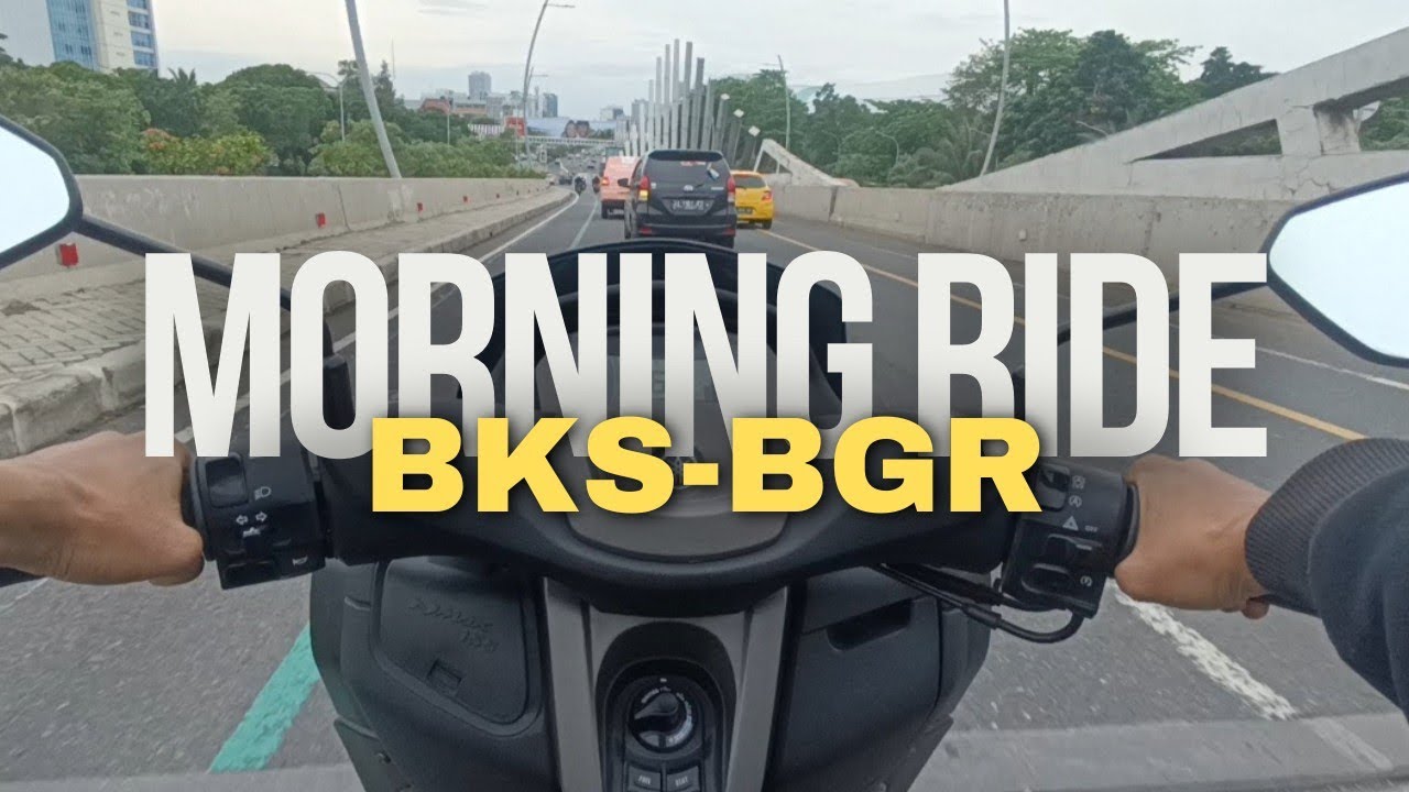 RELAXING MOTORCYCLE RIDING | Bekasi - Bogor Kabupaten | POV Morning ...