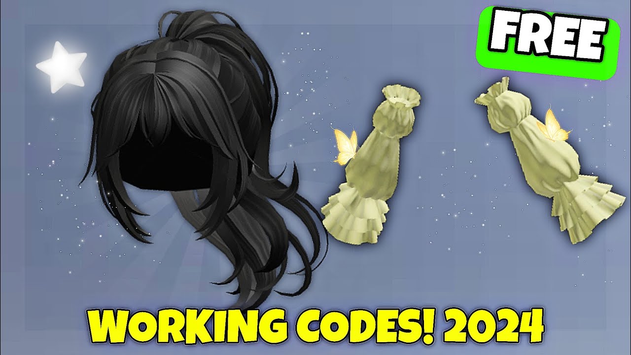 FREE HAIR AND ITEMS (CODES) - YouTube