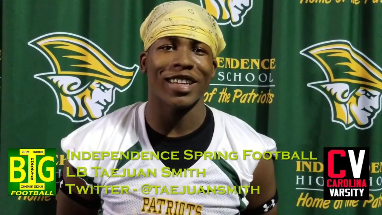 CV Interview - Independence Patriots LB Taejuan Smith - YouTube