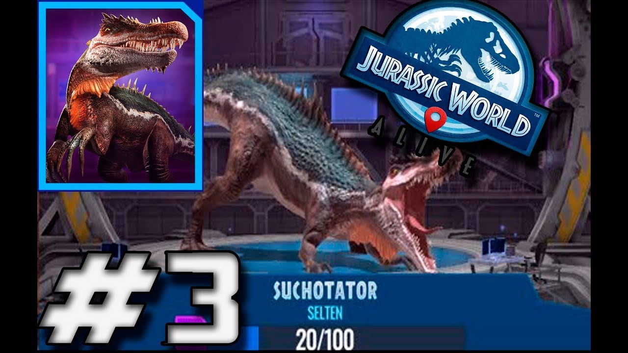 SUCHOTATOR, UN HÍBRIDO NO TAN COMÚN!! | Jurassic World Alive #3 - YouTube