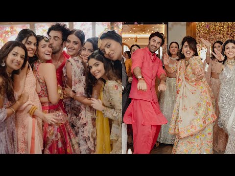 Ranbir Kapoor & Alia Bhatt's Dance with Kareena Kapoor,Neetu Kapoor in Mehendi Ceremony,Inside Video