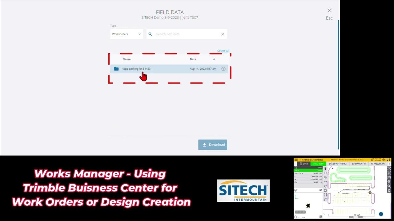 Works Manager Using TBC for Work Orders and Designs - YouTube
