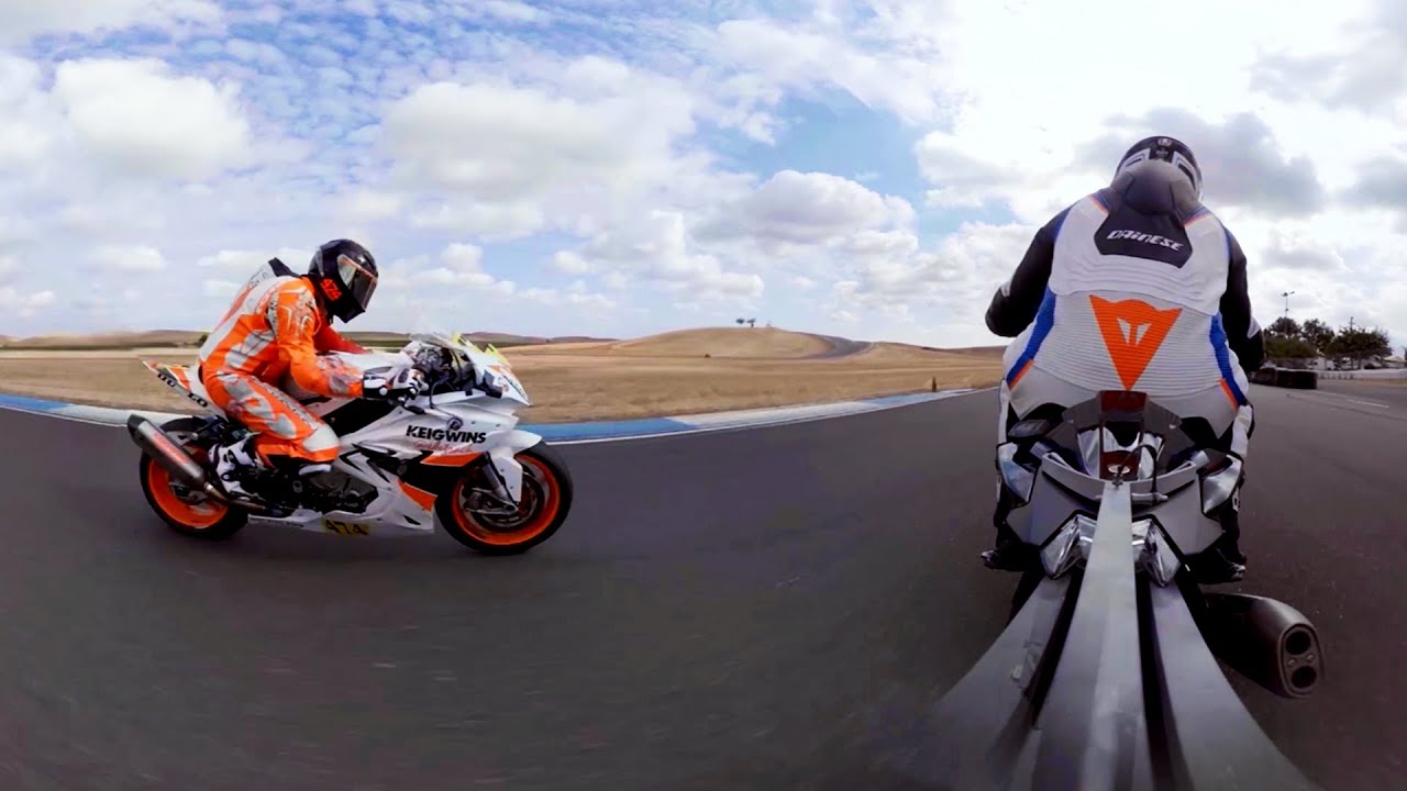 GoPro VR: Fun Laps and Fast Wheelies on the BMW S1000RR Superbike - YouTube
