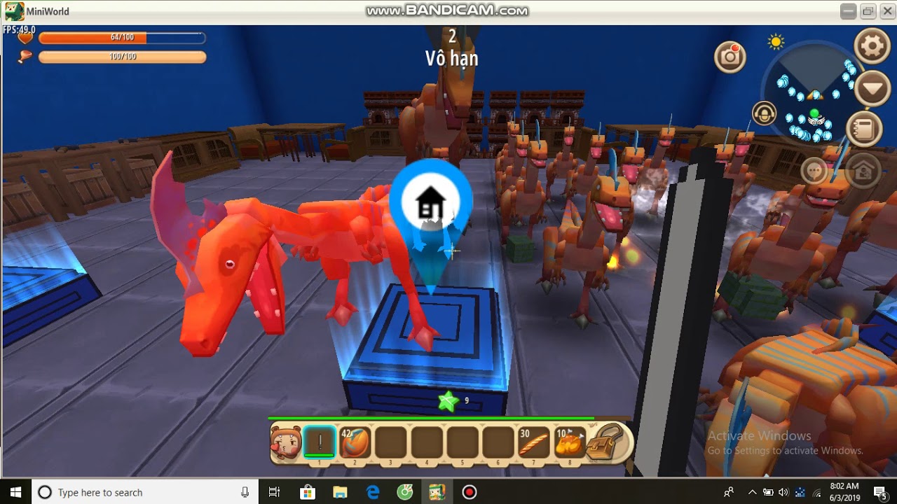 ngay dau choi mini world cua noob gamer - YouTube