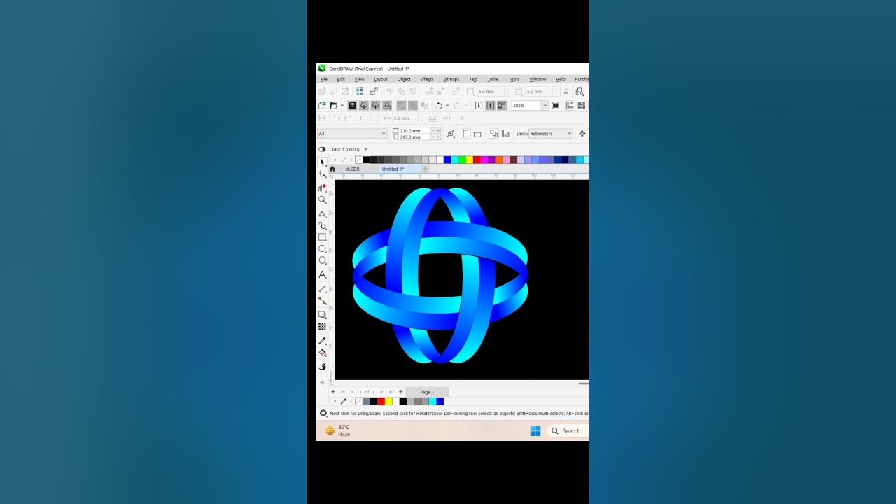 Use Ellipses Tool logo design in Corel DRAW #shorts #ytshort - YouTube