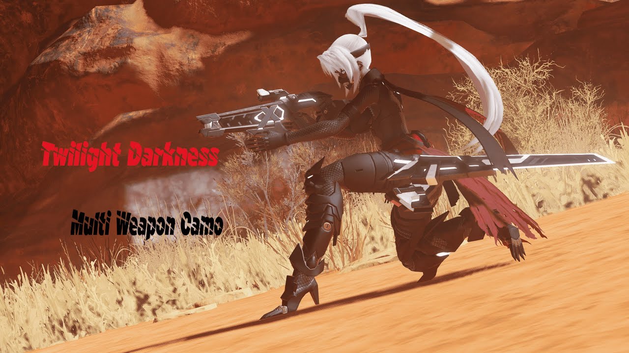 (PSO2 NGS )Twilight Darkness Muliti weapon Camo - YouTube