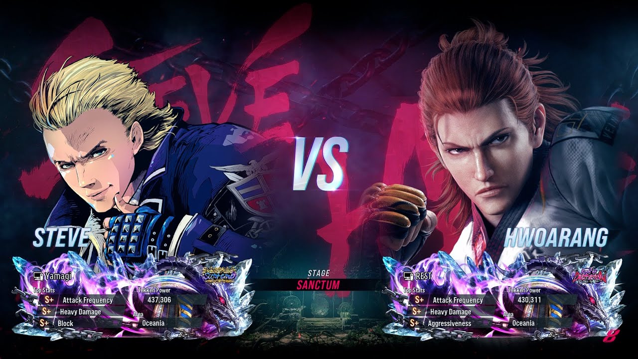 Tekken 8 | Steve(Yamagi) VS Hwoarang(REST) | High Level Play - YouTube