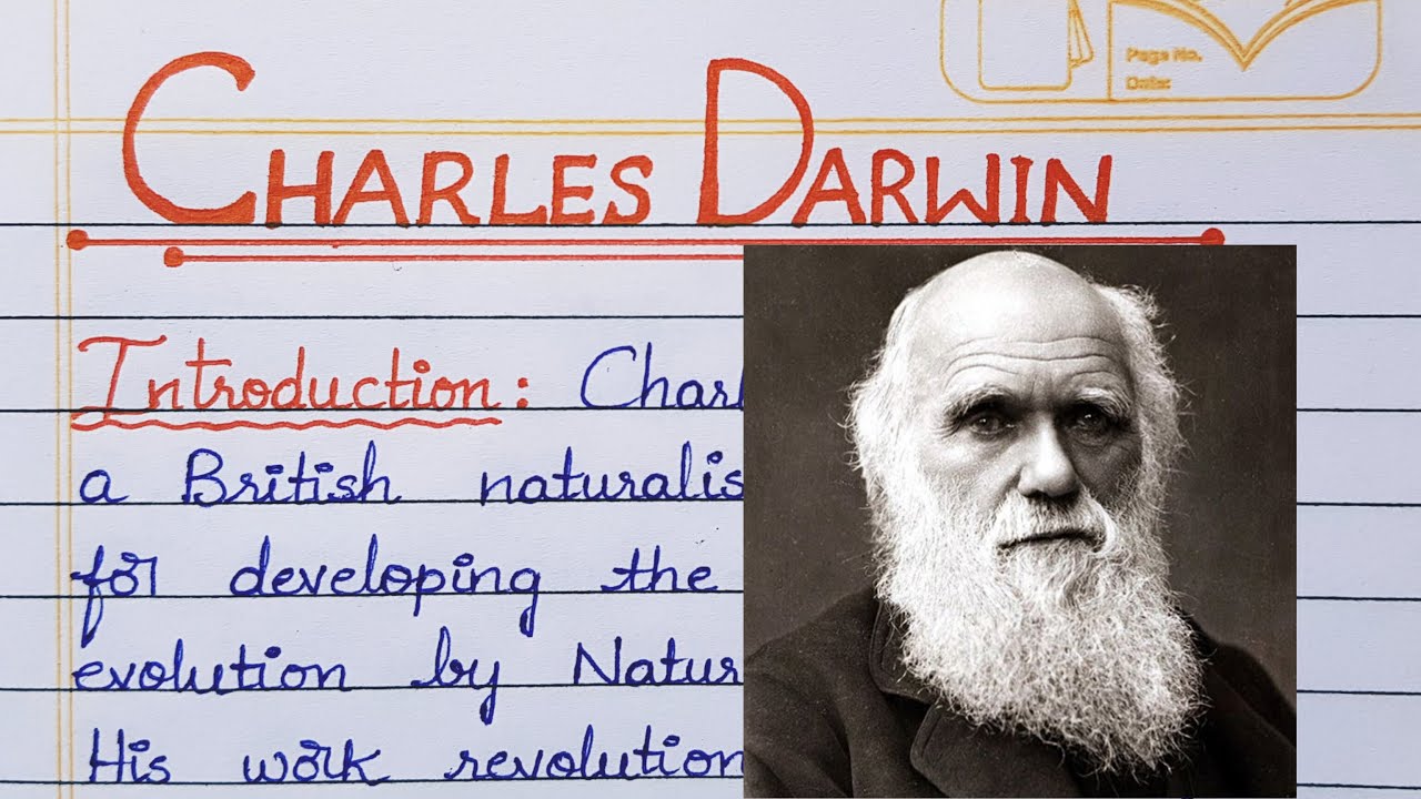 Ep-15: brief essay on "Charles Darwin" | Short essay series | CHARLES ...