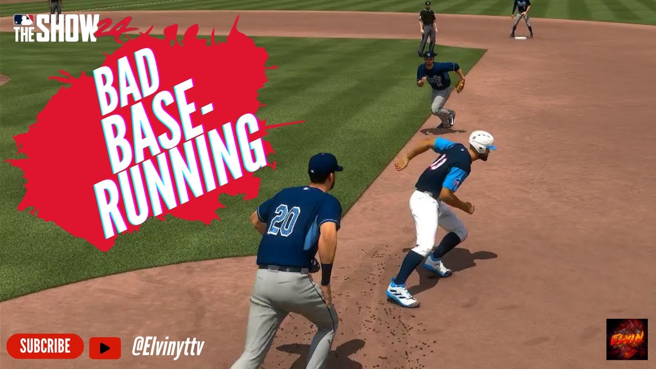 Bad base running in this game MLB The Show 24 Road to the show Ep. 7 ...
