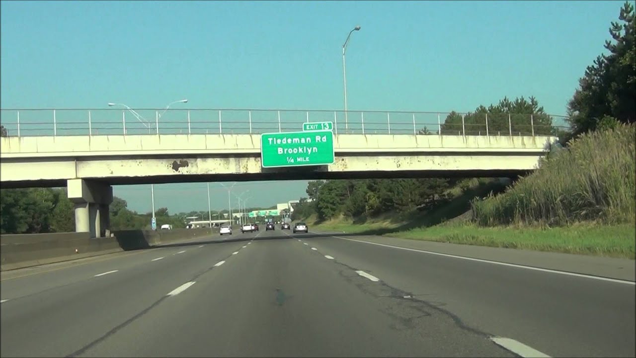 Ohio - Interstate 480 West - Mile Marker 20 to 10 (9/6/15) - YouTube